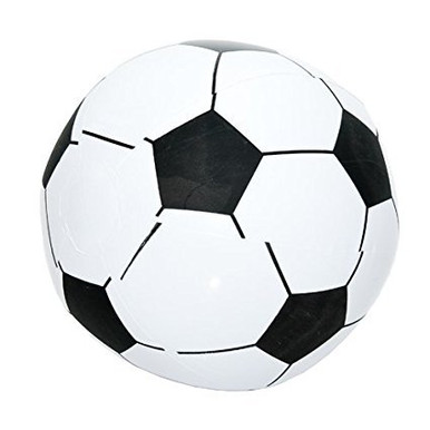 Fun Central BC547 1 Dozen Inflatable Soccer Ball Beach Balls ...