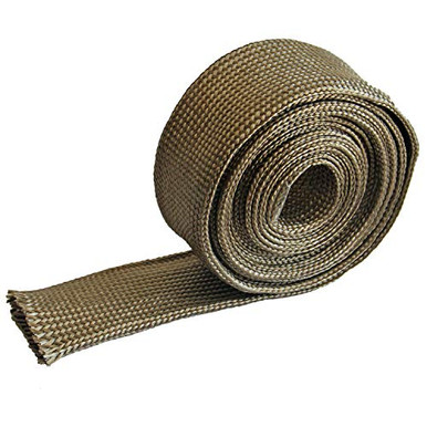 Heat Wrap Wire Shield Sleeve Fiberglass Adjustable Titanium High Temp ...