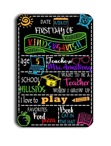 Tangjie TJ Reusable Easy Clean Metal Tin Kindergarten First Day of ...