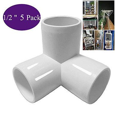 3 Way PVC Corner Fitting 1 2 3 4 1 PVC Elbow Corner Side Outlet Tee ...