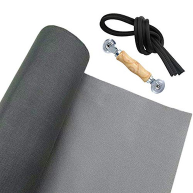 Senneny 39" x 118" Adjustable Window Screens with Rolling Tool and ...