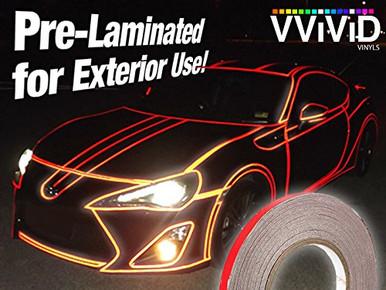 VViViD Reflective Fine Line Detail Tape Stripe 1cm x 3m Prelaminated ...