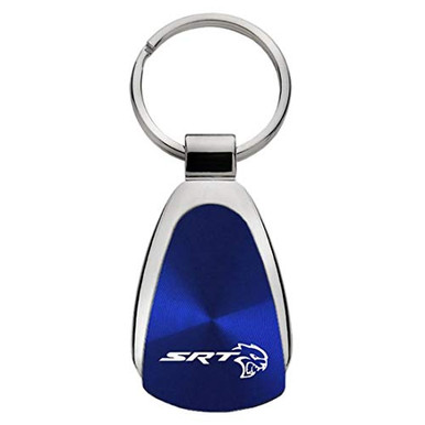 Mopar Dodge Challenger SRT Hellcat Hell Cat Blue Teardrop Keychain Key ...