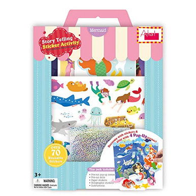 Aha! Designs Mermaid Story Telling Sticker Game Paper Doll Sticker ...