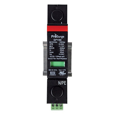 ASI ASISP150-1P UL 1449 4th Ed. DIN Rail Mounted Surge Protection ...