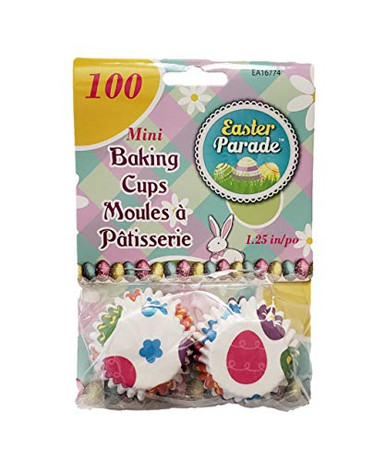 Easter Baking Cups Muffin Liners Disposable Cupcake Holders Mini Size ...