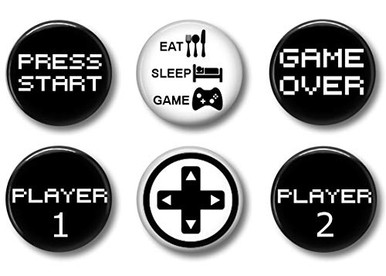 Video Game Gamer Magnets: Cute Locker Magnets for Boys and Girls (Old ...