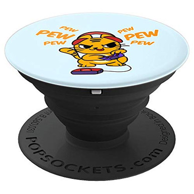 Pee Pew Gaming Tiger Video Game PC Computer Nerd PopSockets Grip and ...