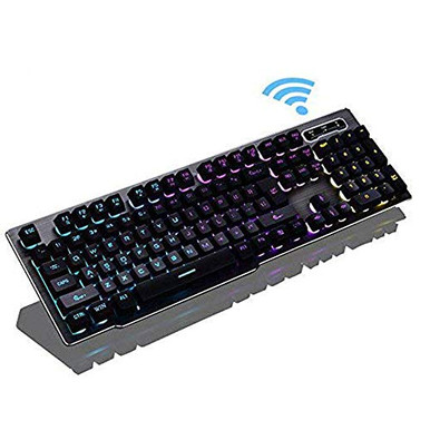 Rechargeable Backlit Keyboard24Ghz Wireless Illuminated Mechanical Feel ...