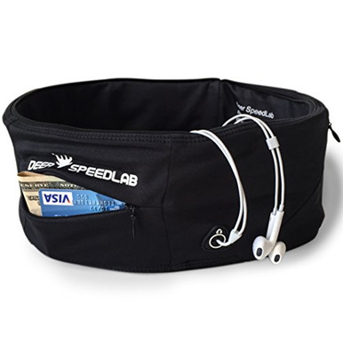 Deer SpeedLab Black Running Belt - Man & Woman Waist Pack for Marathon ...