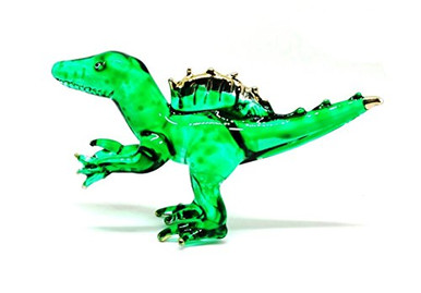 Handmade Mini Spinosaurus Art Glass Blown Jurassic Dinosaur Figurine ...