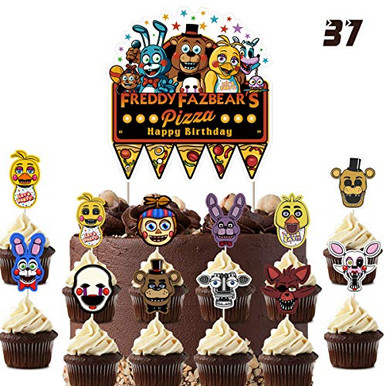 37 Cake Decorations for Five nights at Freddy s Cake Topper Cupcake ...