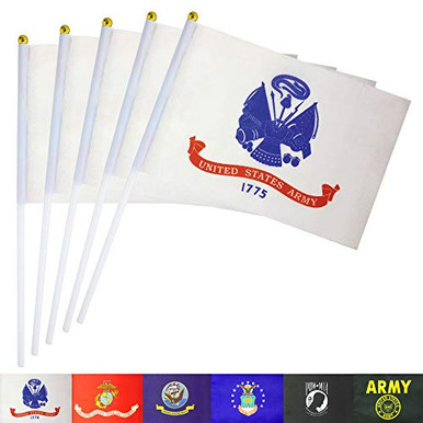 TSMD US Army Stick Flag 50 Pack Small Mini Handheld United States ...