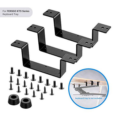Under Desk Keyboard Tray Track Elevation Kit for 30" x 24" Desk ...