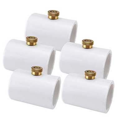 CozyCabin 1 2 inch PVC Splitter with Brass Mist Nozzle Pack of 5 ...