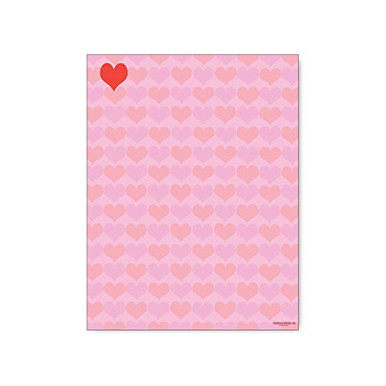 Hearts Stationery - 8.5 x 11-60 Letterhead Sheets - Hearts, Love ...