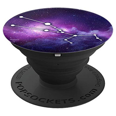 Taurus Star Sign Constellation Design Galaxy Background PopSockets Grip ...