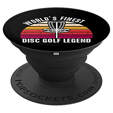 Vintage World s Fines Disc Golf Legend Disc Sports Gift PopSockets Grip ...