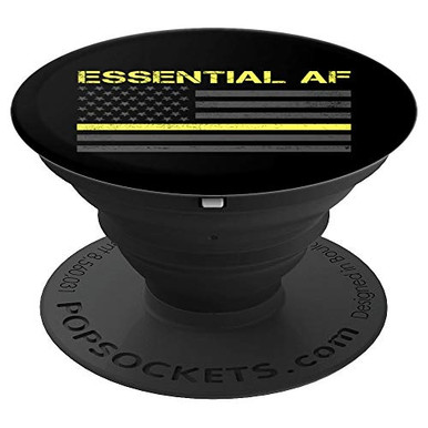 Essential 911 Police Dispatcher Thin Yellow Line Gift PopSockets Grip ...
