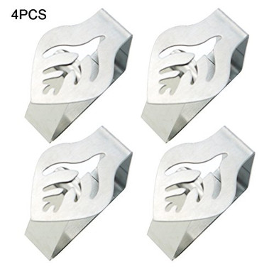 Table Cloth Clips, 4Pcs/6 Pcs Stainless Steel Leaf Shape Desk Holder ...