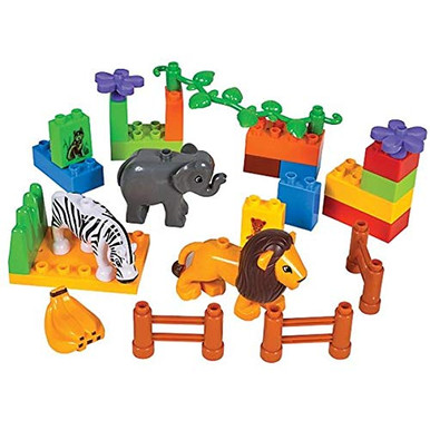 Srenta 26 Pieces Zoo Animals Block Set, Build Your Own Zoo, Perfect ...