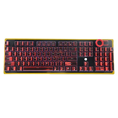 MechanicalEagle 104 PBT Double Shot Injection Backlit Red Metal Color ...
