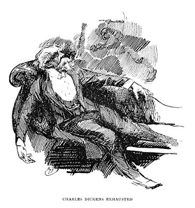 Charles Dickens 1812 1870 Nenglish Novelist Charles Dickens Exhausted ...