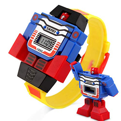 Kids Transformer Watch Robot Transformers Toys Digital Watch Boys ...