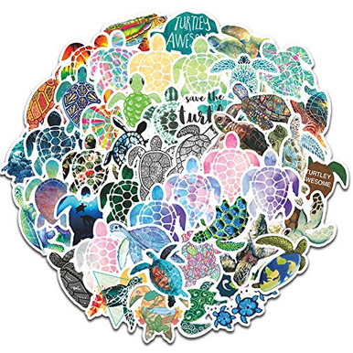 Sea Turtles Stickers for Water Bottle,Aesthetic Stickers Waterproof ...