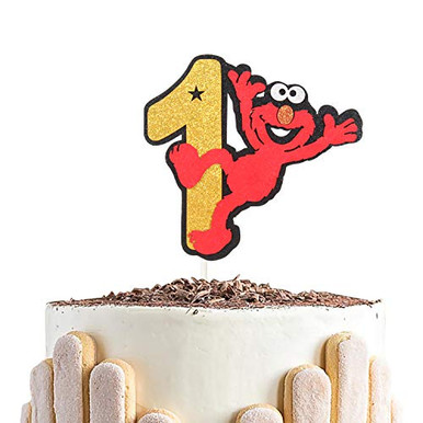 Baby s 1st Birthday Cake Topper ELMO for Kids Birthday One Month Baby ...