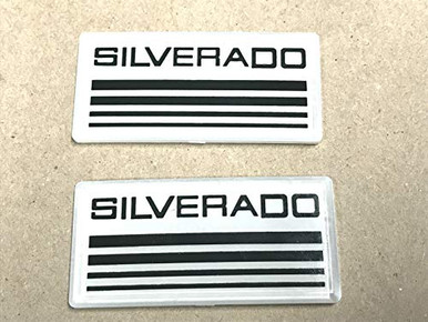 Auteal CV 2X Silverado Cab Emblem Flag Badge Side Pillar 88 89 90 91 ...