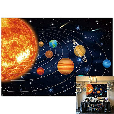 Allenjoy Outer Space Theme Backdrop Solar System Planets Astronomy ...
