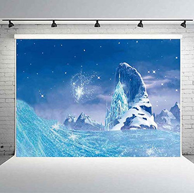 Planck 7x5ft Blue Frozen Iceberg Backdrop Magic Snowflake Background ...