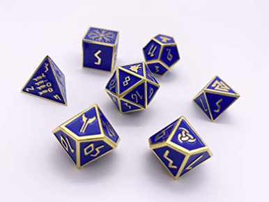 Norse Foundry Set of 7 Paladins Oath Norse Series Full Metal Polyhedral ...