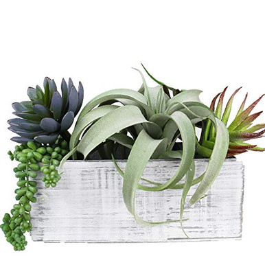 CYS EXCEL White Wood Planter Box with Plastic Removable Liner 4 Colors ...