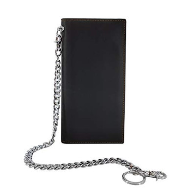 RFID Blocking Western Chain Wallets for Men Biker Wallet Long Bifold ...