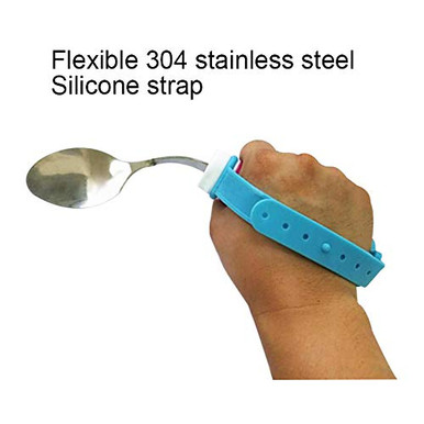 Flexible Stainless Steel Spoon with Adjustable Strap 360 Degree Rotated ...