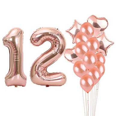 SFSL 12th Birthday Decorations Party Supplies,12th Birthday Balloons ...