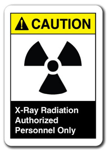 Caution Sign XRay Radiation Authorized Personnel Only 7x10 Plastic ...