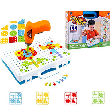 ILofun Design and Drill Play Toys Creative Educational Toy STEM ...