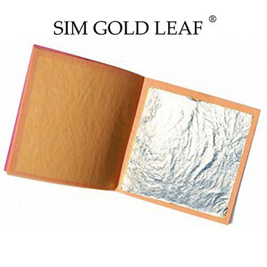 sim gold leaf Professional Quality Genuine EDIBLE Silver Leaf Sheets ...
