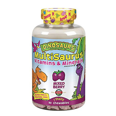 KAL Kids MultiSaurus Vitamins & Minerals | Mixed Berry Flavor ...