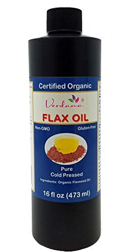 Verdana Flaxseed Oil 100 Pure Organic Flax Oil Liquid High in Omega 3 ...