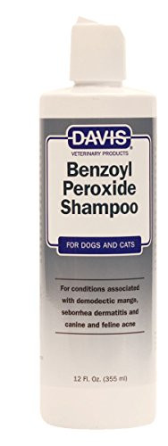 Davis Benzoyl Peroxide Medicated Dog Cat Shampoo 12 oz Dermatitis and ...