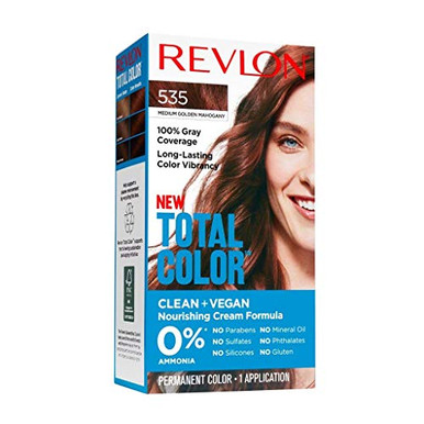 Revlon Total Color Permanent Hair Color, Clean and Vegan, 100% Gray ...