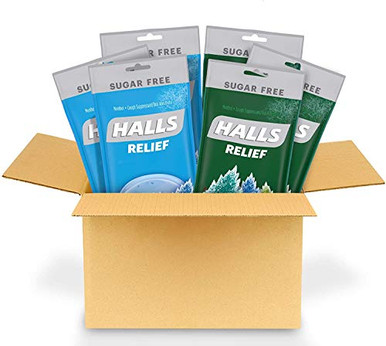 HALLS Relief Variety Pack Mountain Menthol and Assorted Mint Sugar Free ...