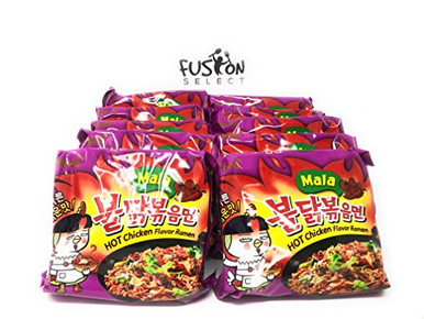 Fusion Select Samyang MALA 4x Buldak Bokeum Ramen 10pcs Spicy Hot ...