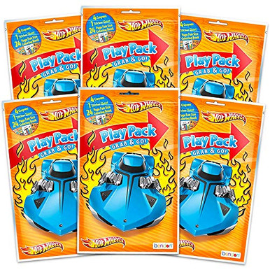 Hot Wheels Party Favors Pack ~ Bundle of 6 Hot Wheels Play Packs Filled ...
