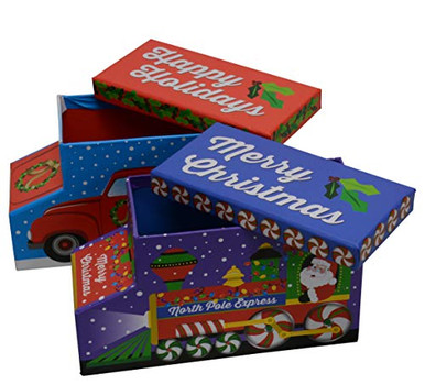 Christmas Small Gift Boxes Cute Cardboard Box for Candy Cookies Jewelry ...