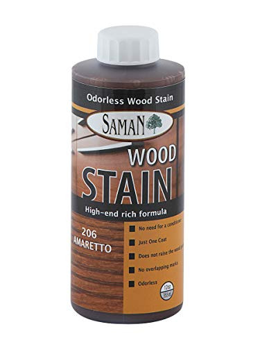 SamaN Interior Water Based Stain for Fine Wood Amaretto 12 oz ...